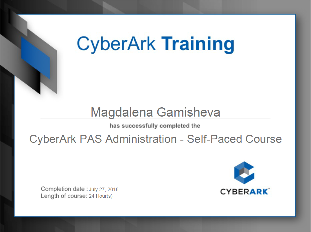 CyberArk PAS Administration — CLICO BG